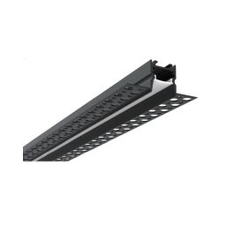 Black Recessed Channels For LED Strip Lighting With Anti-glare Design
